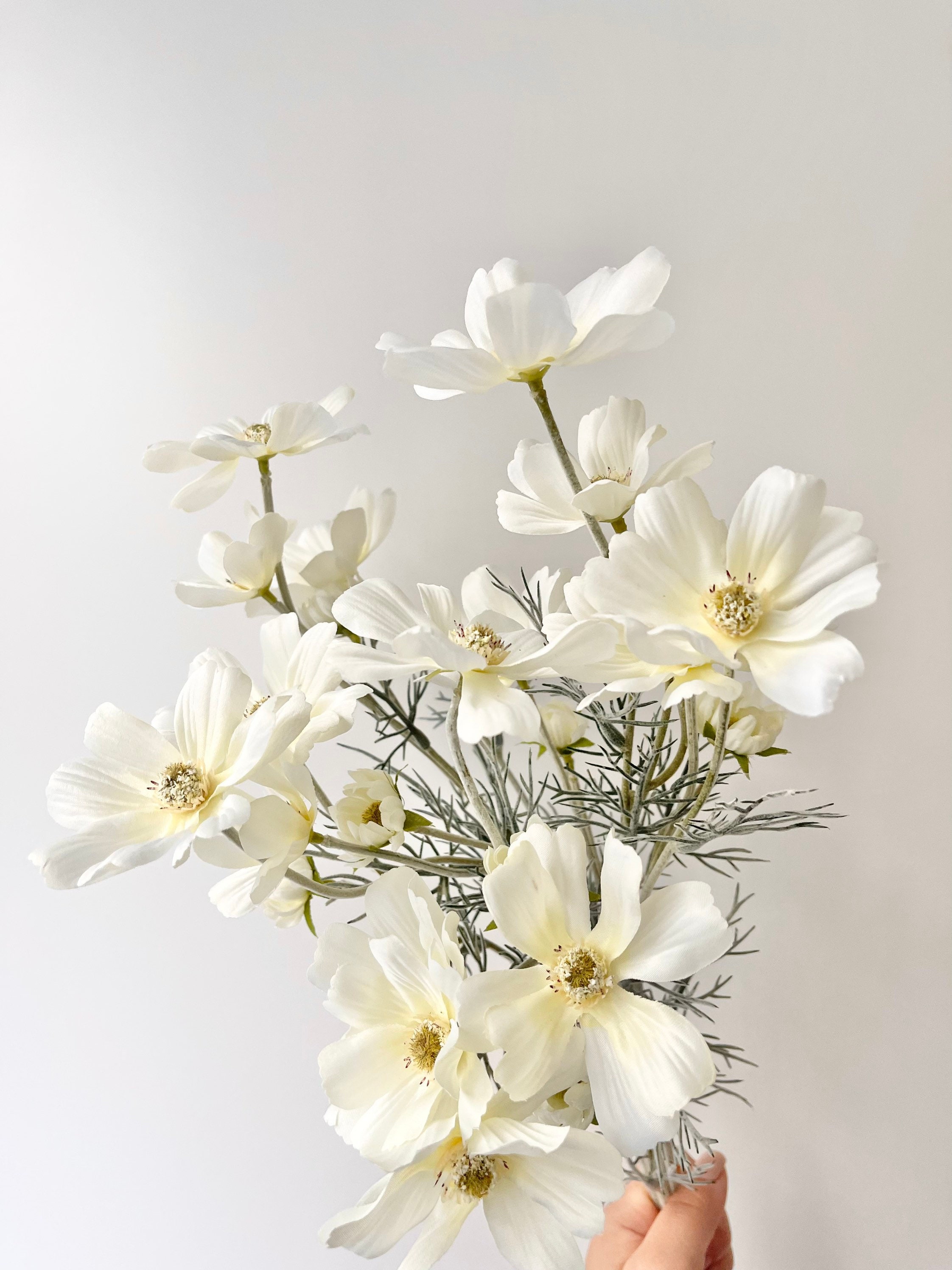 Silk Faux Cosmo Wild Daisies Flowers | Dried Artificial Flower Floral ...