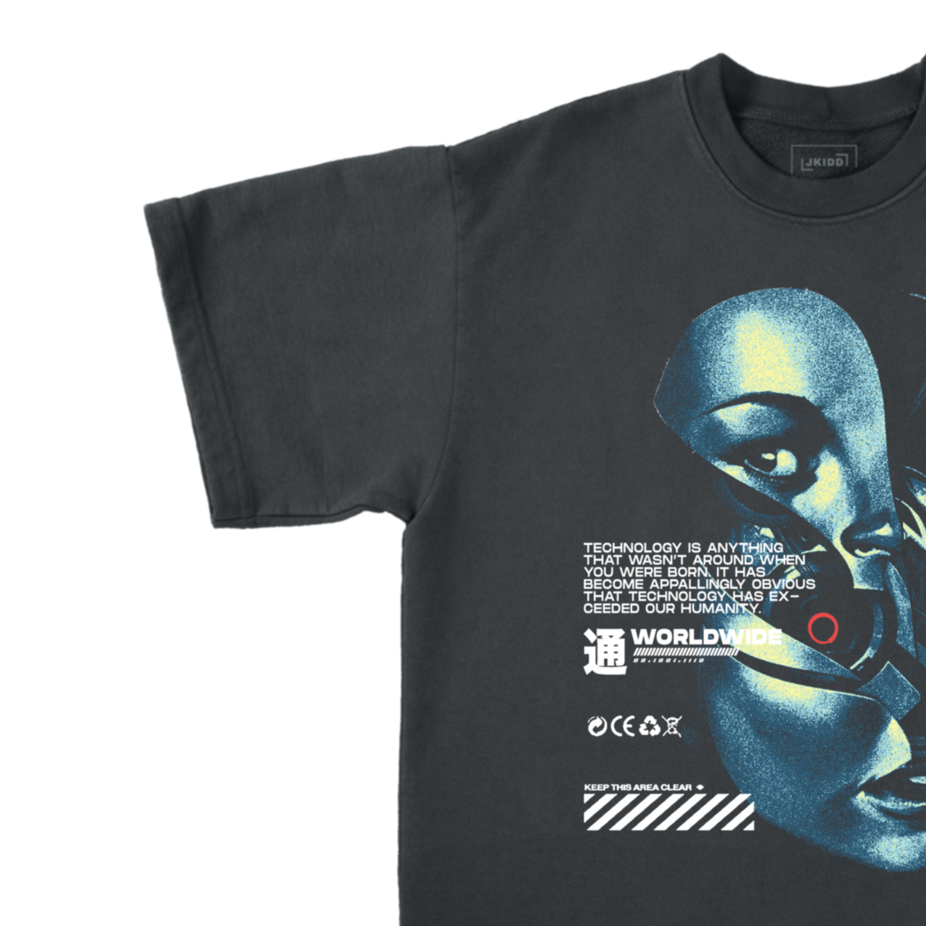 Technology Boxy Vintage Tee - 7.6oz Heavyweight T-shirt/260gsm - Etsy