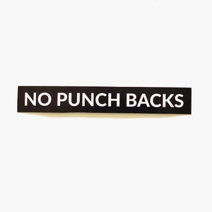 No Punch Backs Sticker - Slug Bug Decal - Water Bottle Stickers ...