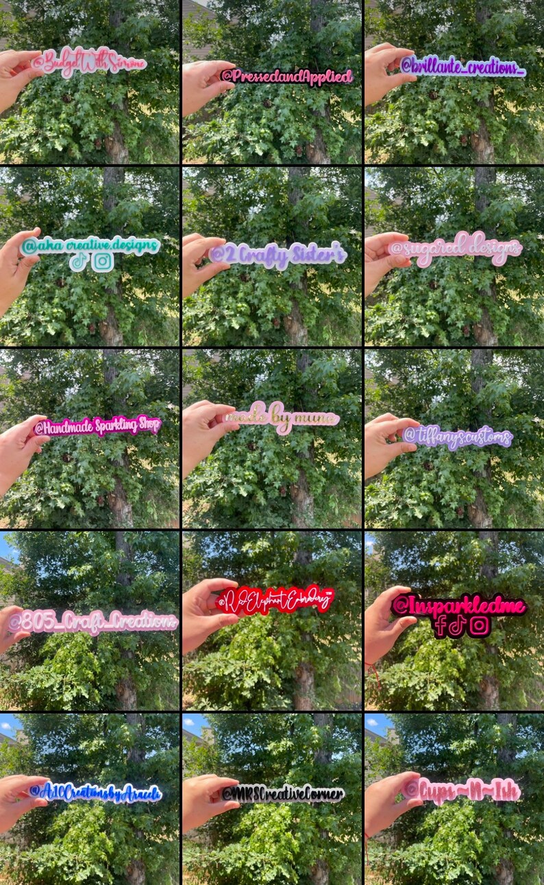 Acrylic Watermark Business Tag Business Picture Watermark - Etsy