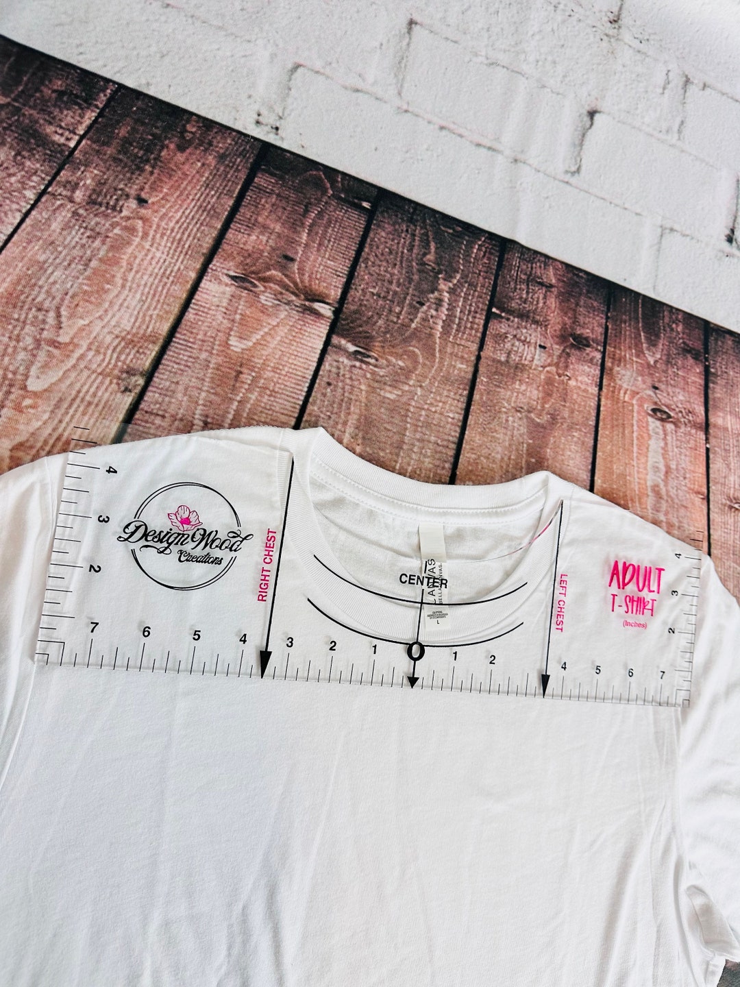 Acrylic T-shirt Ruler: Alignment & Design Placement Tool - Etsy