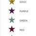 Glitter Iron-on Stars, Iron-on Stars, Pack of 18 on 5"x5" Sheet, DIY ...