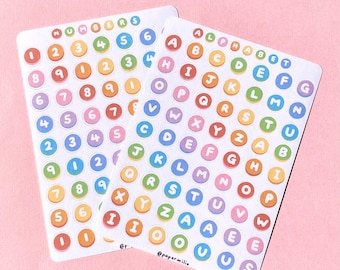 Number Stickers | Etsy Australia