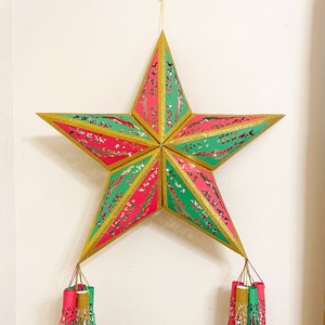 Large Parol (MORE COLORS) Lighted Filipino Christmas Lantern Paneled ...