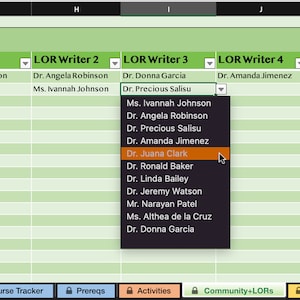 Medical School Application Tracker Excel Template Sheet Pack Best ...