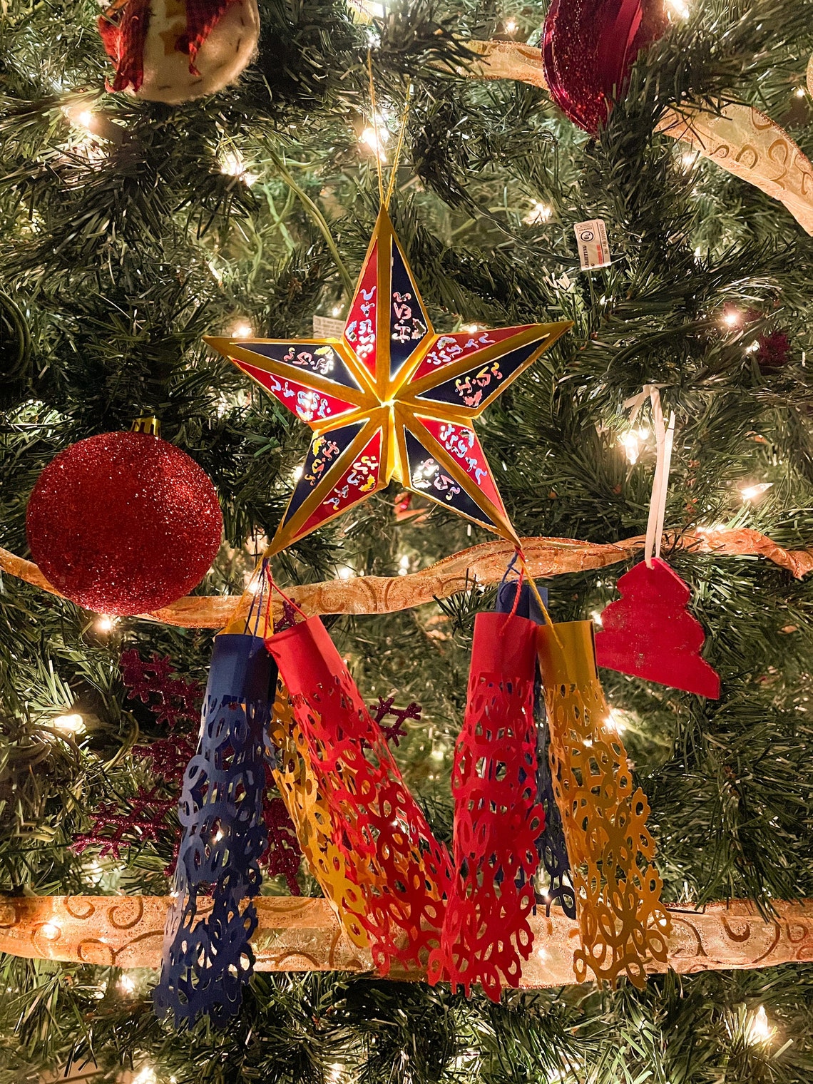 Mini Lighted Filipino Christmas Parol 6 in X 12 in - Etsy Canada