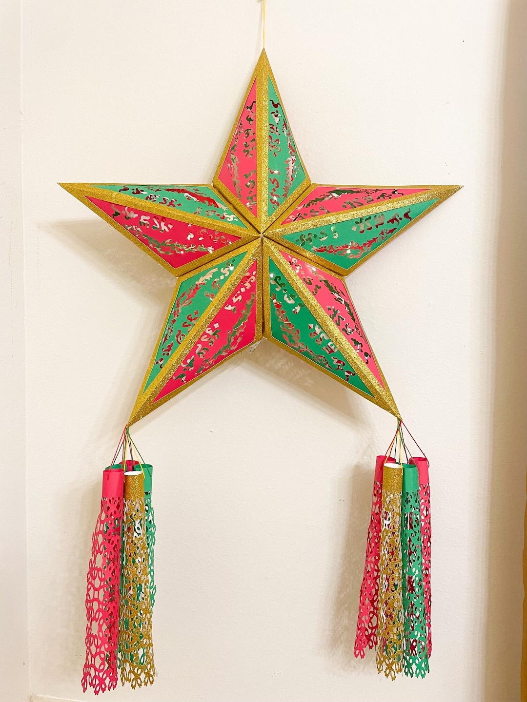 Large Parol (MORE COLORS) Lighted Filipino Christmas Lantern Paneled ...