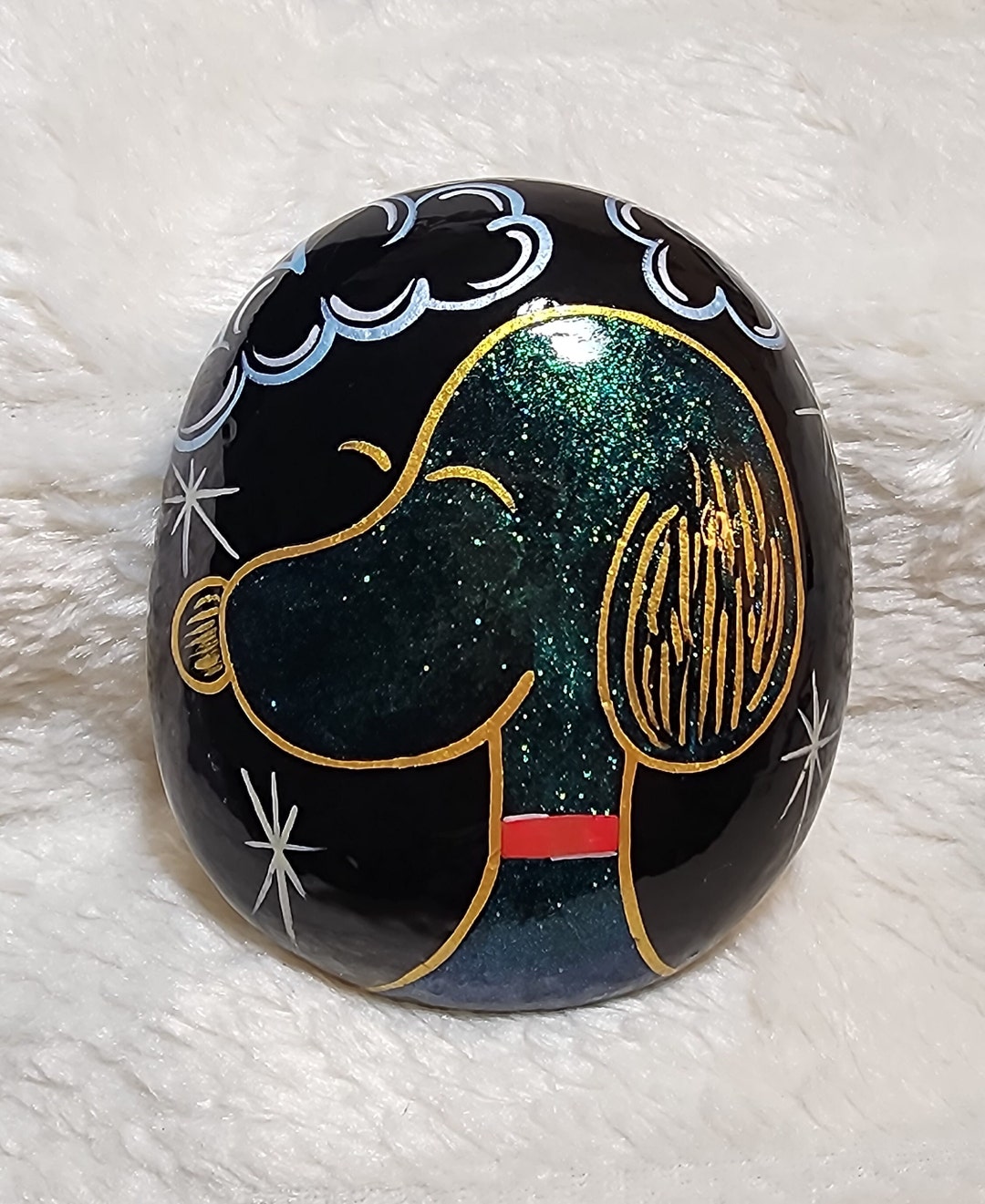 Snoopy Painted Rock, Snoopy Gift, Paperweight, Peanuts Gang, Kindness ...