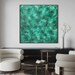 Emerald Abstract Painting, Deep Green Wall Art, Abstract Texture ...