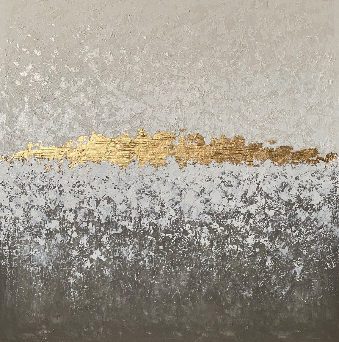 Large Painting On Canvas Grey Art Ultimate Grey and | Etsy