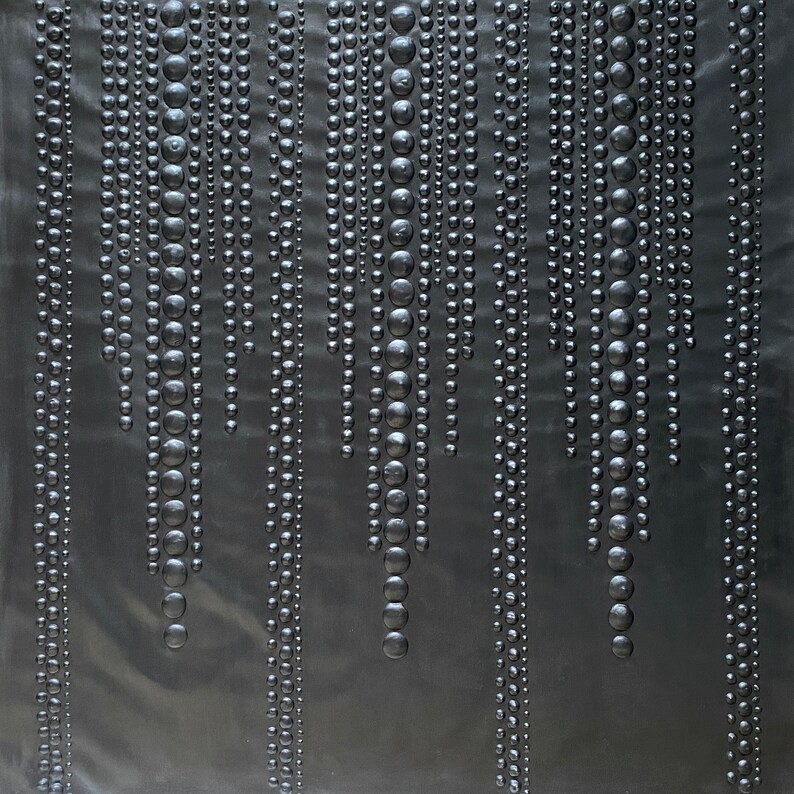 32x32 Black 3D Point Painting, Office Wall Decor, Rich Texture ...