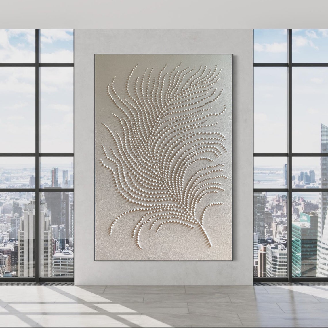 White 3d Points Feather, White 3d Abstract Rich Texture, Abstract Wall ...