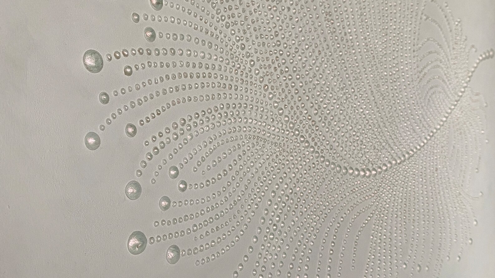 45x25 White 3D Painting, 3d Point Wall Decor, Rich Textured, Large ...
