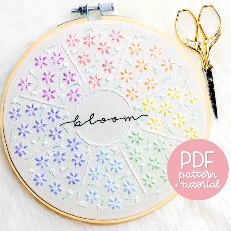 Spring Embroidery Patterns - Etsy