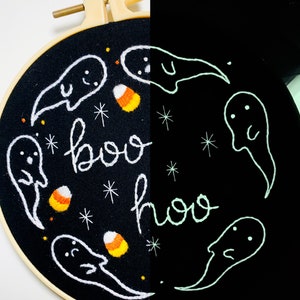 Halloween Series - Boo Hoo - Ghost Wreath - Embroidery Pattern - PDF ...