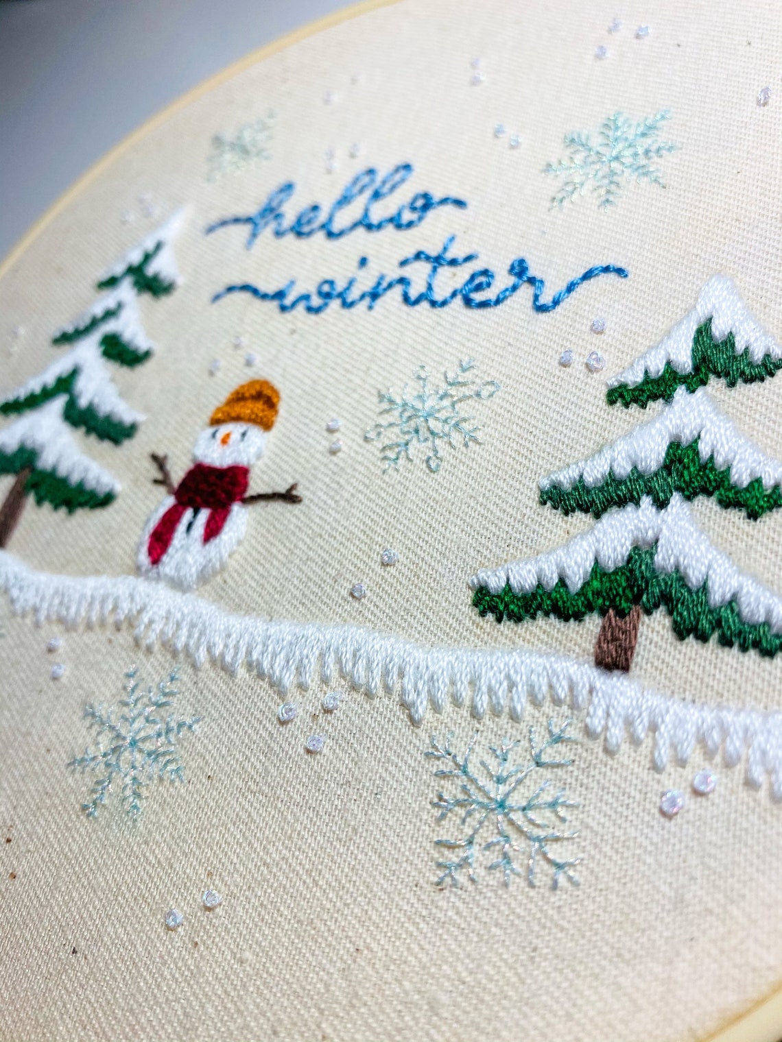 Sparkly Winter Snowflakes - Hello Winter - Winter Series - Embroidery ...