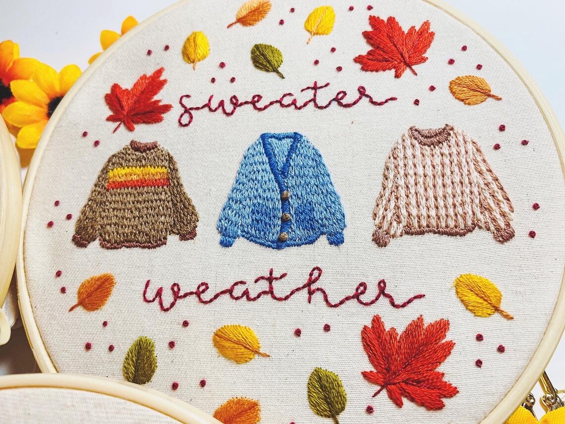 Autumn Series SET Fall Wreath Sweater Weather Feeling | Etsy