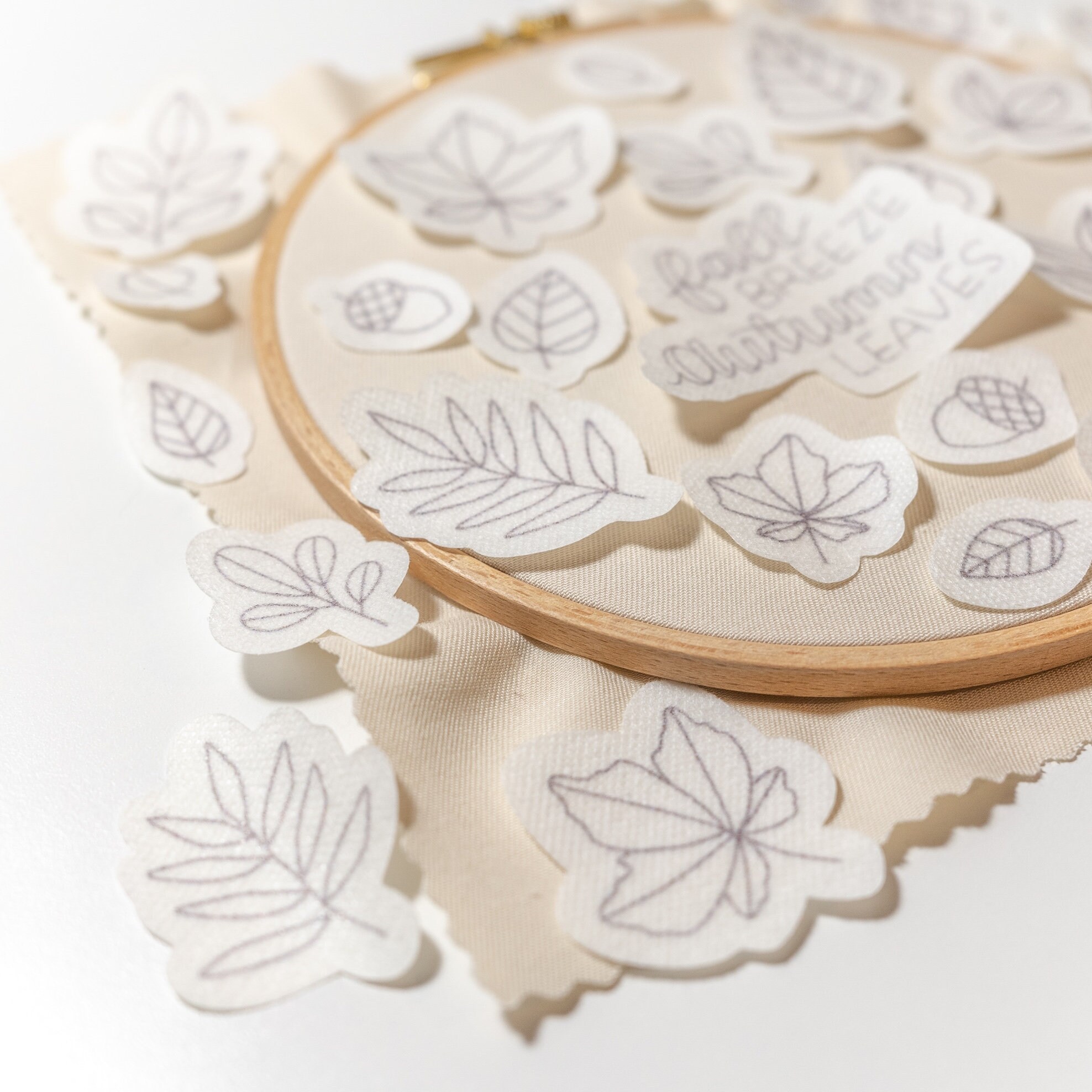 Autumn Leaves - Stick and Stitch Hand Embroidery Designs - Pack of 30 ...