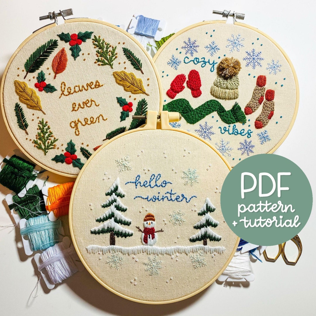 Winter Series SET - Winter Wreath - Cozy Vibes - Hello Winter - 3 ...