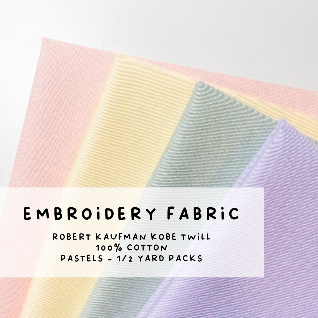 Pastels - High Quality Hand Embroidery Fabric - 1/2 Yard Packs - Robert ...