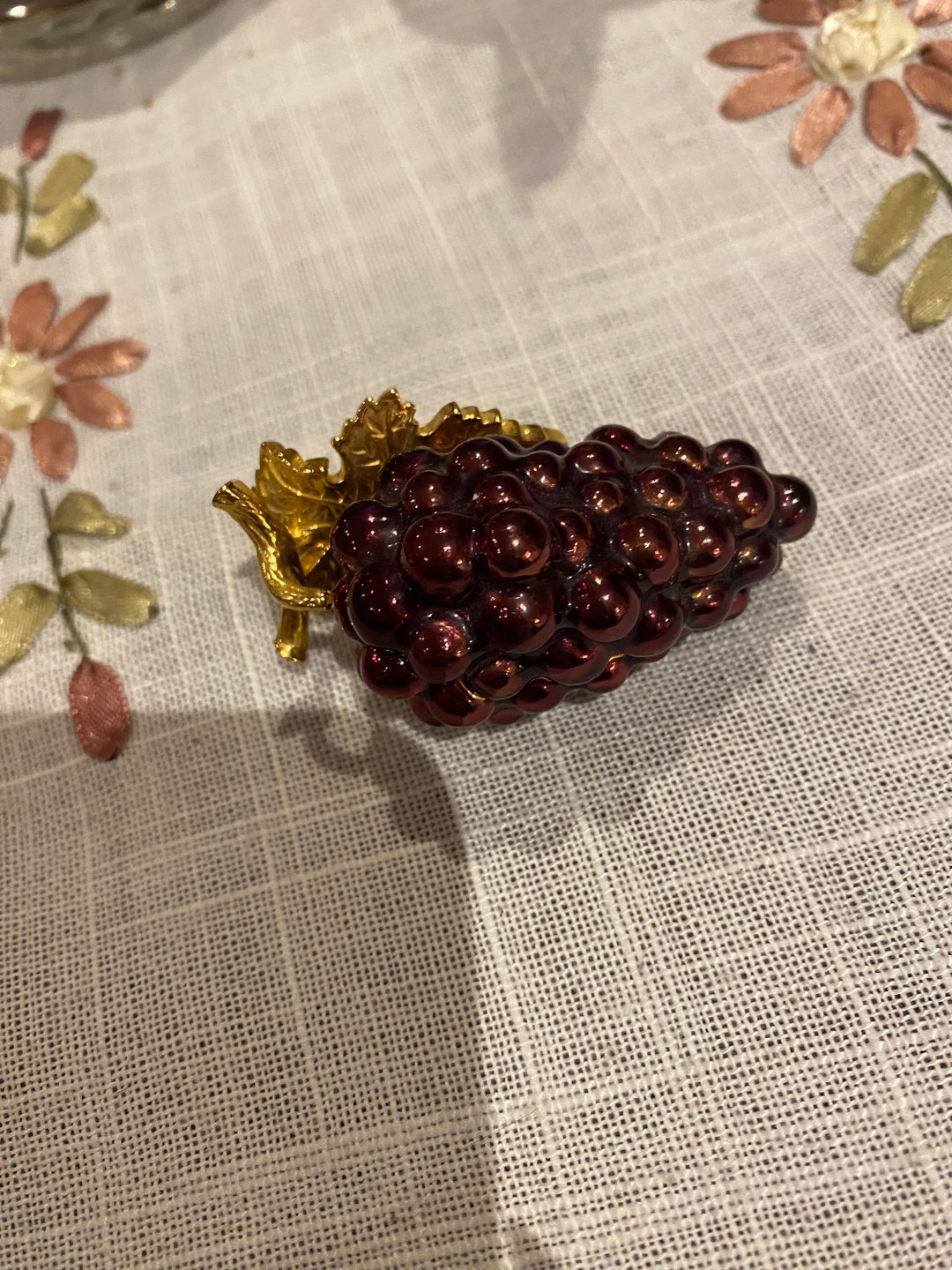 Edgar Berebi "the Grapes" Trinket Box, Limited Edition, Gold, Metal ...