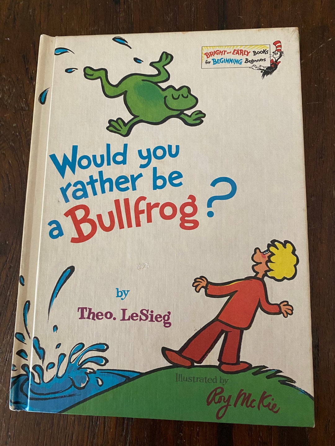 Dr Seuss " Would You Rather Be a Bullfrog?" 1975 Vintage Book Club ...