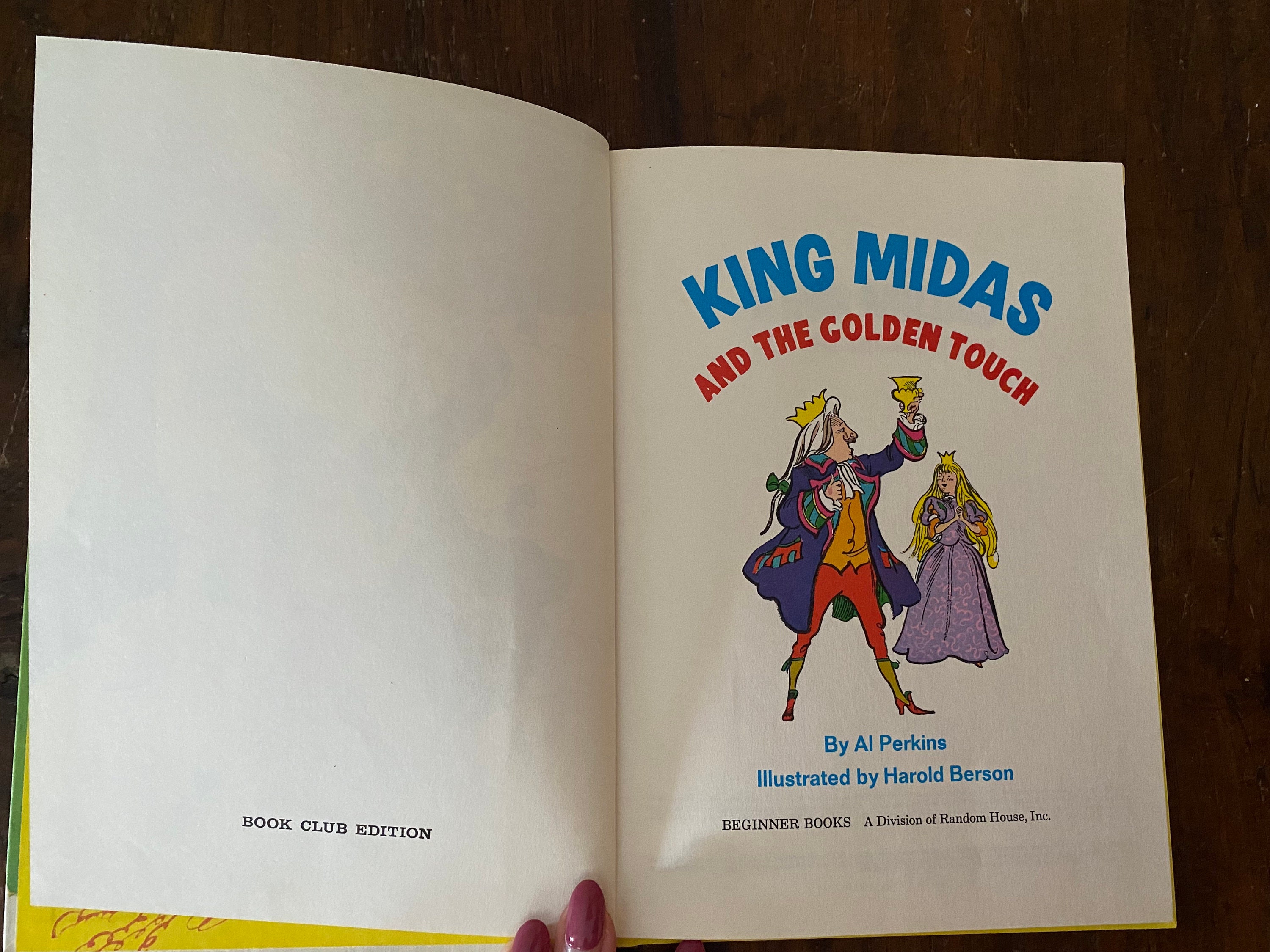 Vintage 1960s Childrens Book, King Midas and the Golden Touch 1969 Hc ...