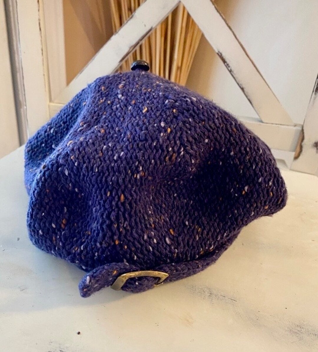 Olena Zylak Vintage Tam Beret Winter Wool Merino Wool Knit Hat - Etsy
