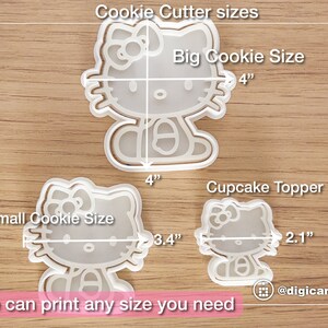 Hello Kitty Cookie Cutter Set of 6, Stamp With Handle. Works for ...