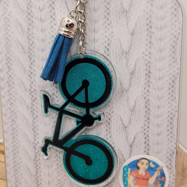 Mountain Bike Keychain - Etsy