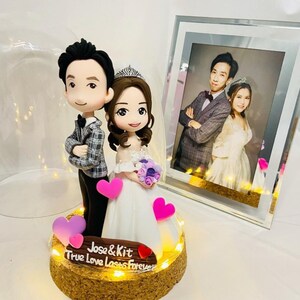 Customized Wedding Cake Topper | Handmade Bobble Head Figure ...