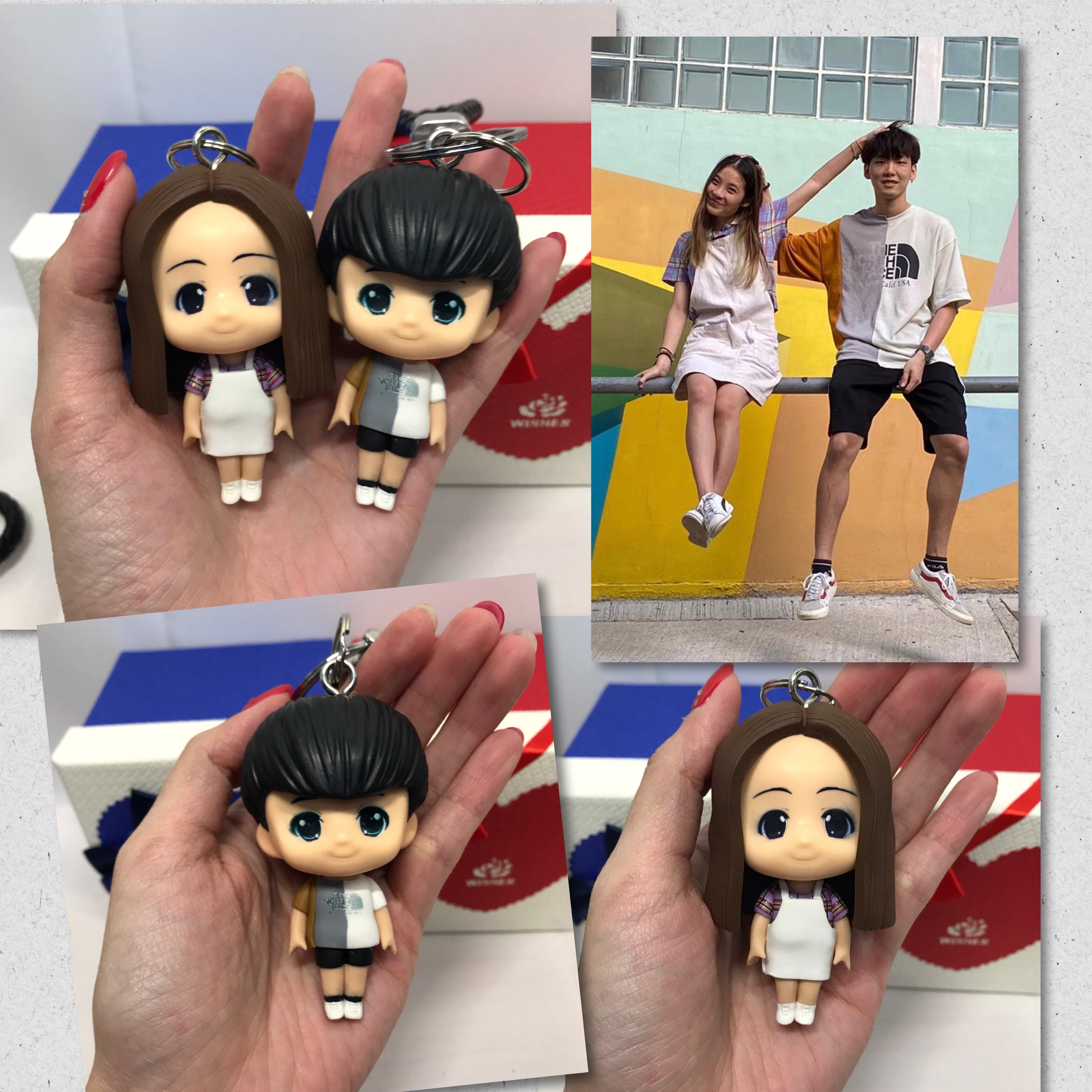 3D Figure Handmade Polymer Clay Keychain Customized Figurine | Etsy