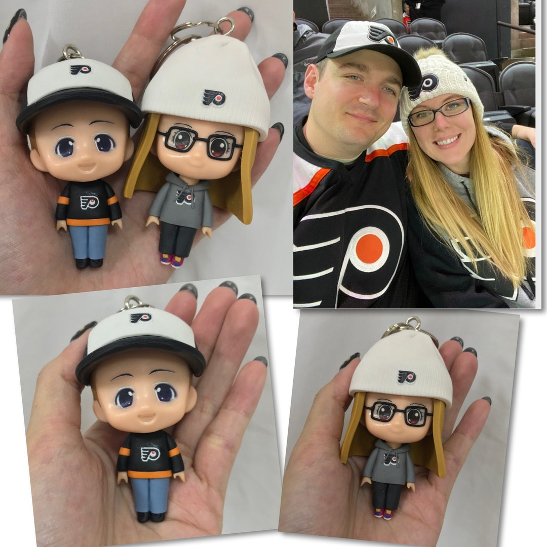 Customized Figure Hand Sculpted Polymer Clay Keychain 3D Figurine ...