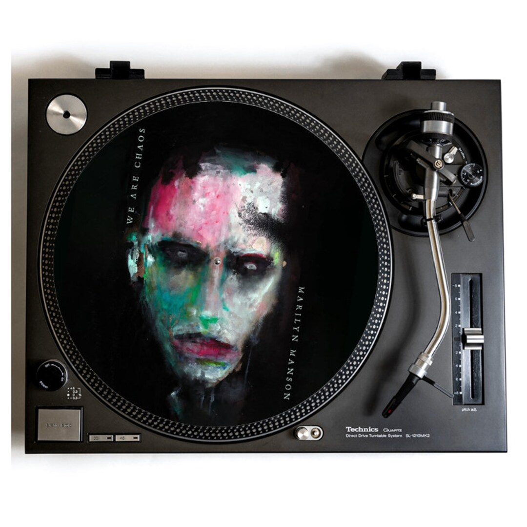 Marilyn Manson Turntable Slipmat for Vinyl Records, DJ Slip Mats ...