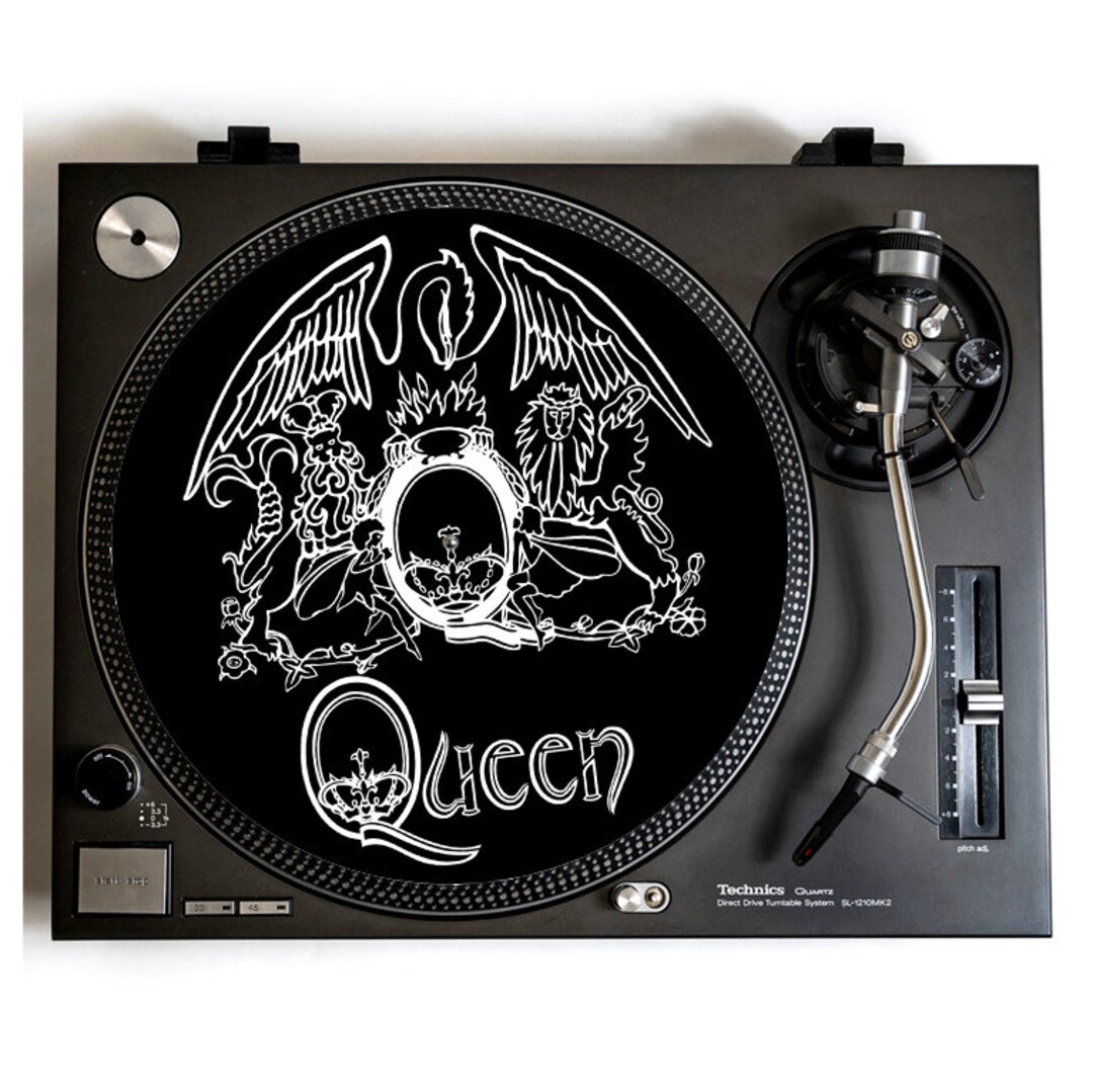 Queen Original Logo Turntable Slipmat for Vinyl Records, DJ Slip Mat, Personalized Gift for ...