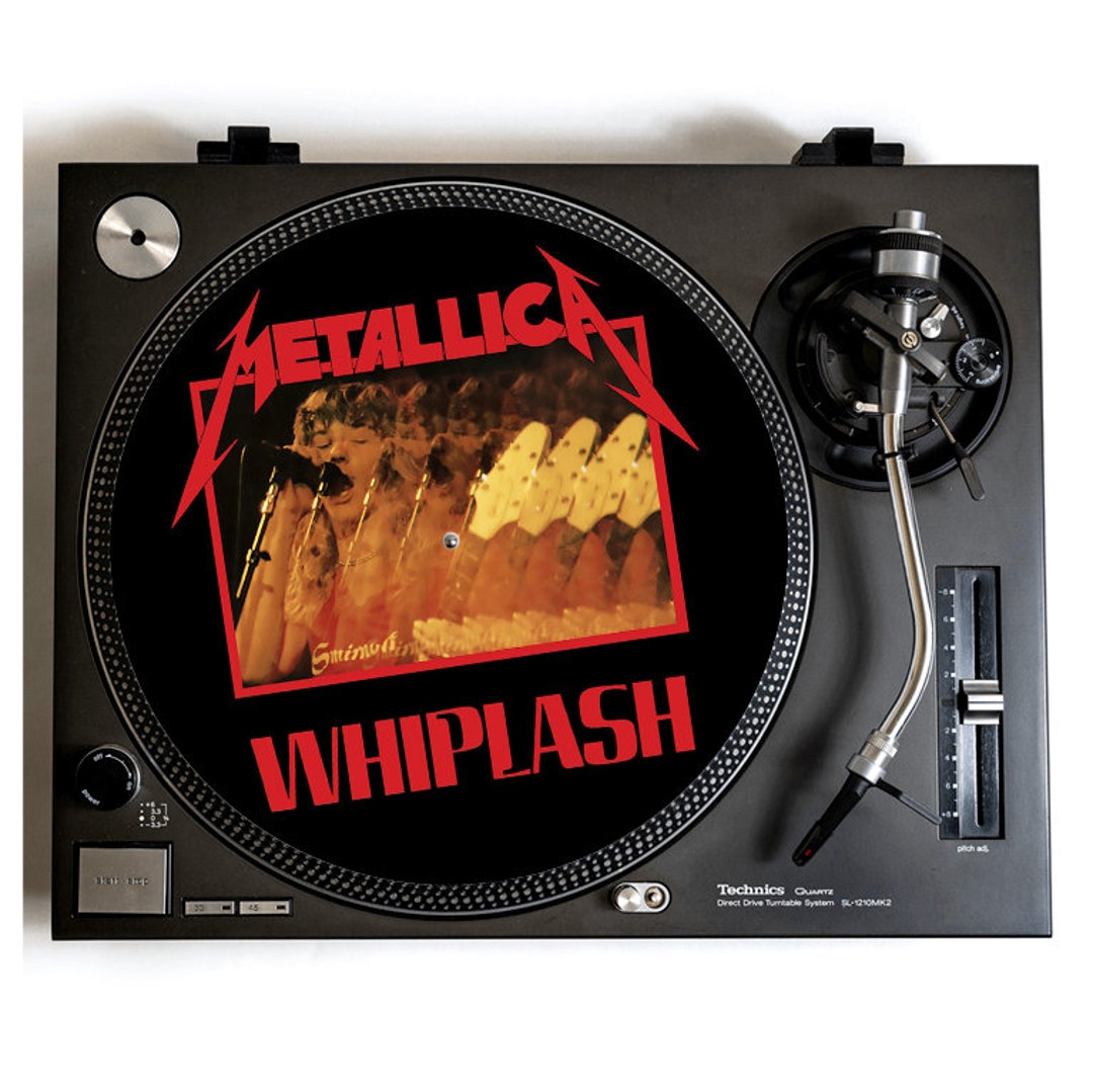 Metallica Whiplash Turntable Slipmat for Vinyl Records, DJ Slipmats ...