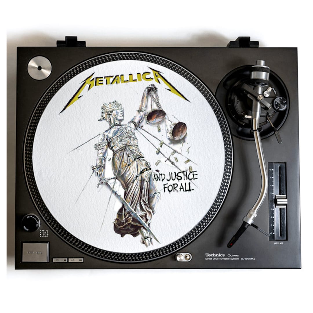 Metallica Turntable Slipmat for Vinyl Records, and Justice for All ...
