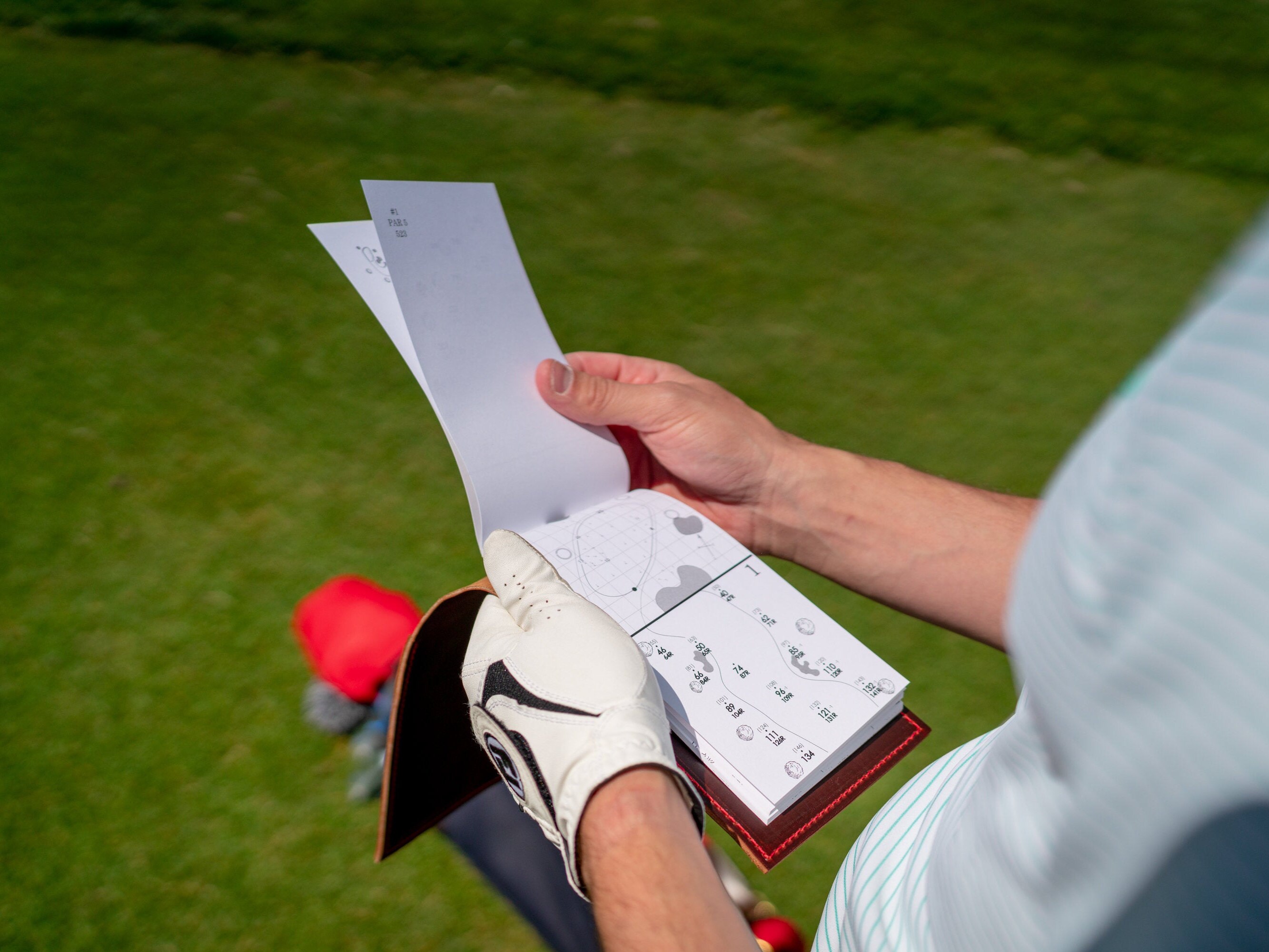 Leather Golf Yardage Book Covers Personalized Handcrafted - Etsy UK