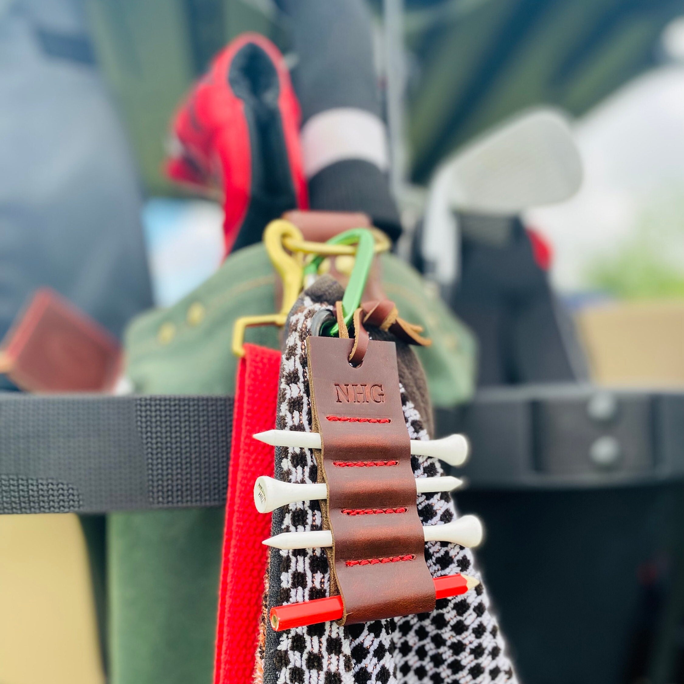 Leather Golf Tee Holders | Bag Tag | Personalized Golf Gift | Full ...