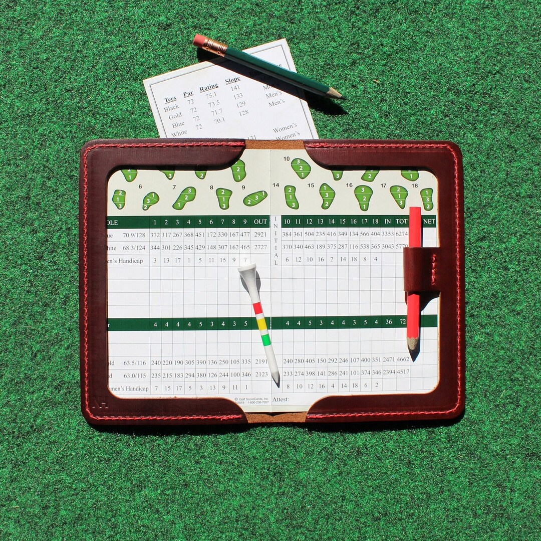Leather Golf Scorecard Holders Personalized Golf Gifts - Etsy