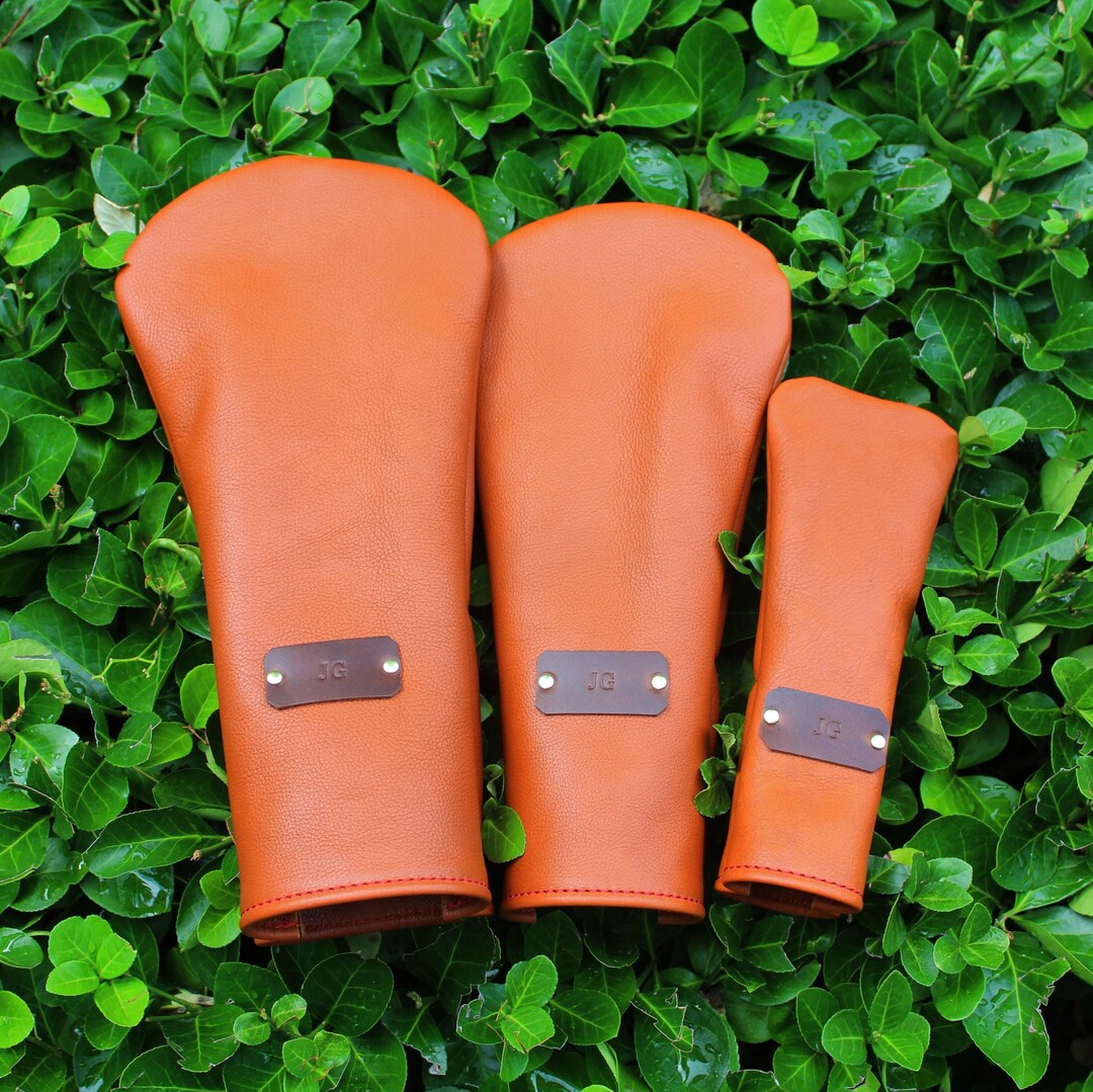 Leather Golf Headcovers | Driver, Fairway & Hybrid Custom Club Covers ...