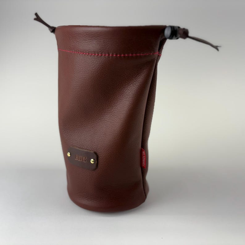 Leather Golf Shag Bag | Personalized Practice Ball Bag | Range Caddy ...