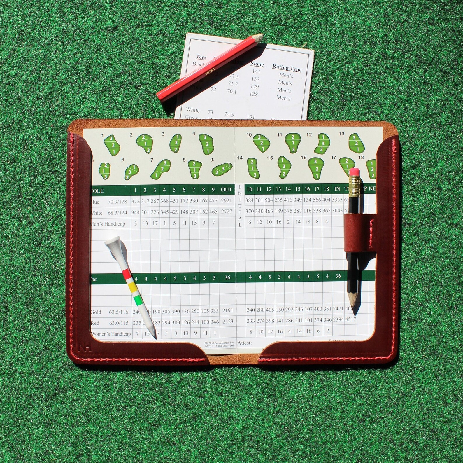 Leather Golf Scorecard Holders Personalized Golf Gifts - Etsy