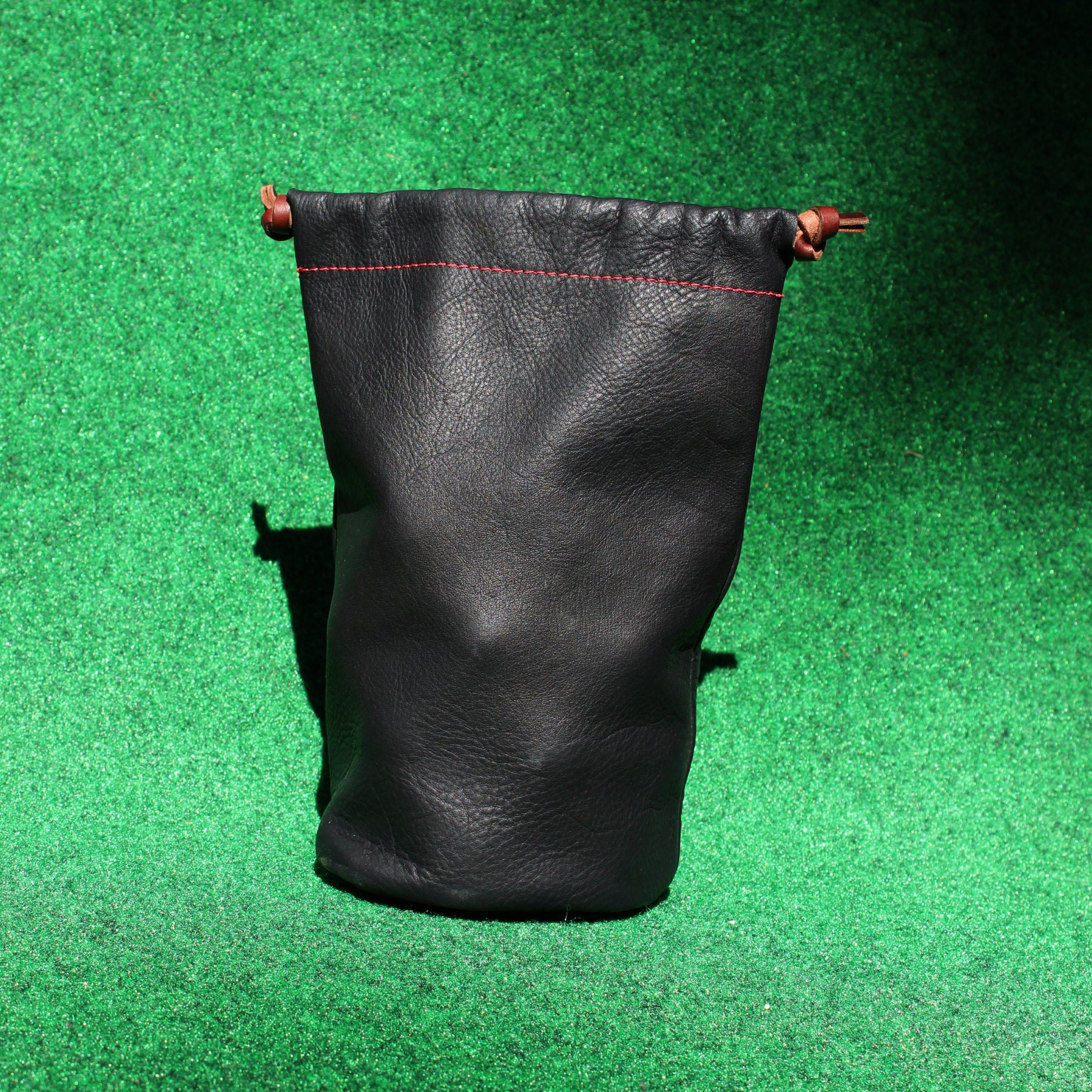 Leather Golf Shag Bag Practice Ball Bag Range Caddy Personalized Full ...