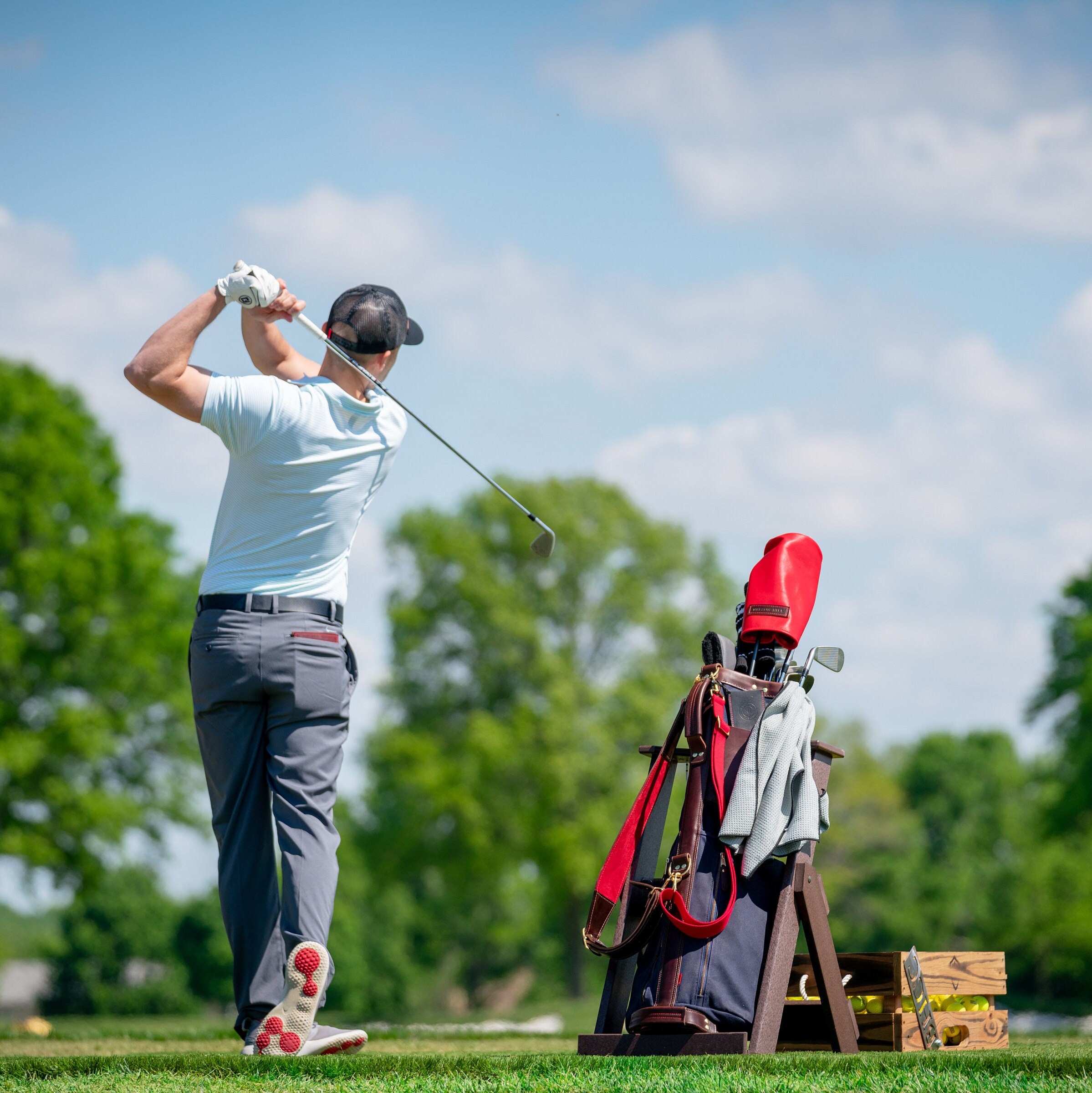 Leather Golf Alignment Stick Covers | Practice Stick Sleeves | Full ...