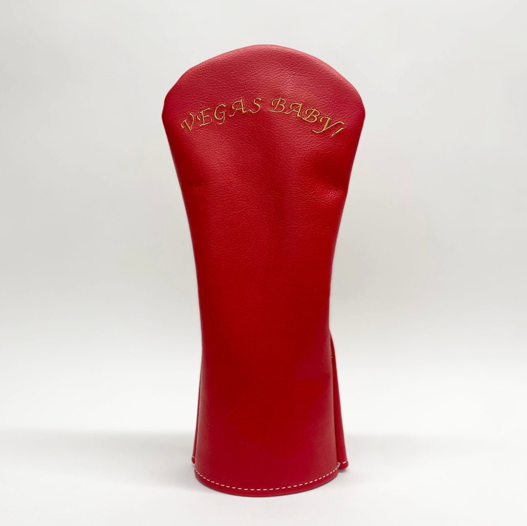 Leather Golf Headcover Driver Club Cover Las Vegas Crest Personalized ...