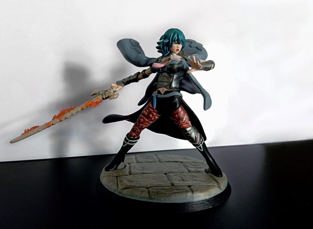 Hand Painted Female Byleth Figure / Miniature | Fire Emblem - Etsy