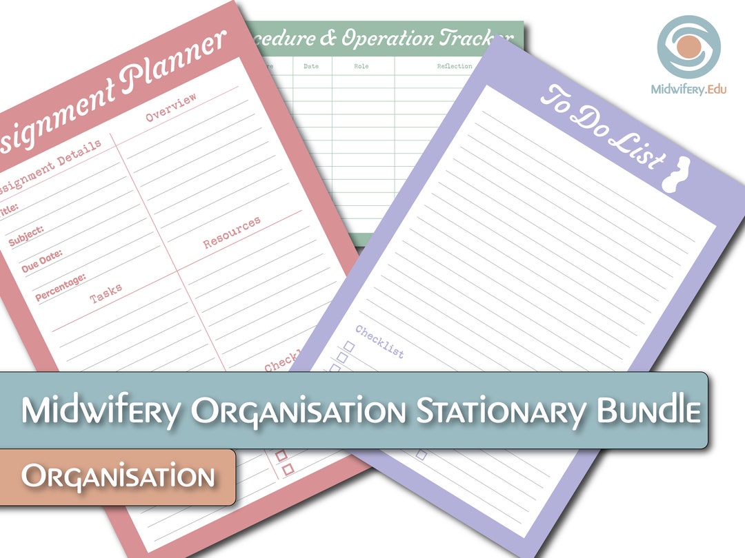 Midwifery Organisational Study Bundle - Etsy UK