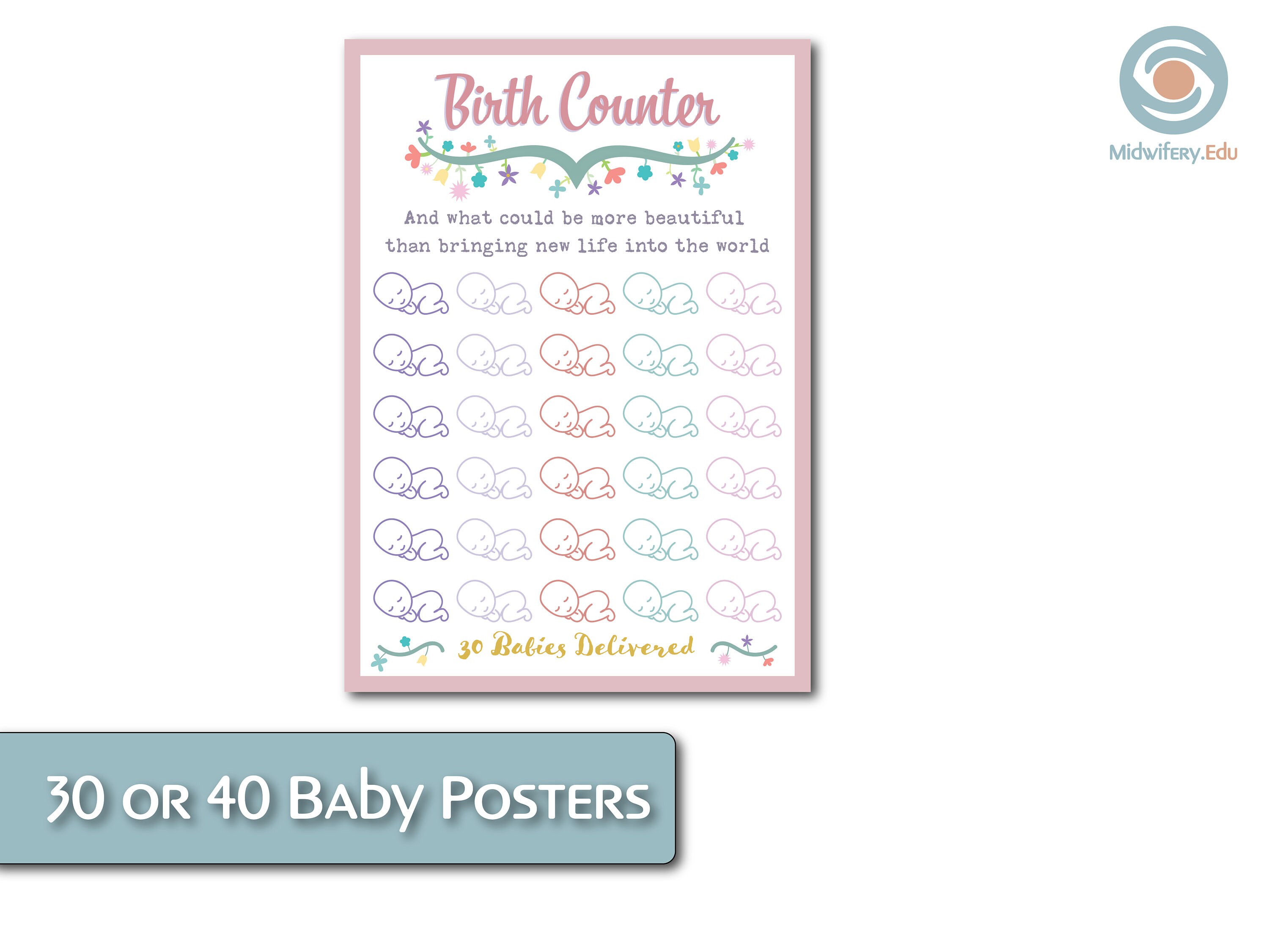 Midwifery Birth Counter - Etsy