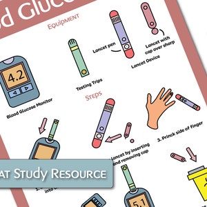 Blood Glucose Levels Educational Poster - Etsy